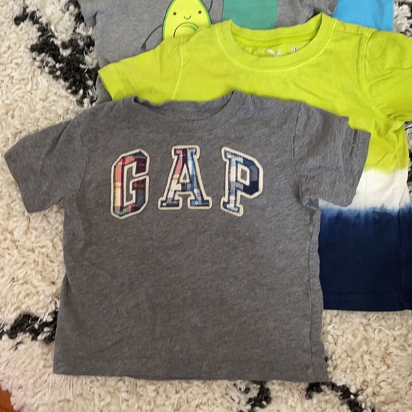 Shirts & Tops | 4 Toddler Ts 12 Months Curious George Tye Dye Gap Plaid ...
